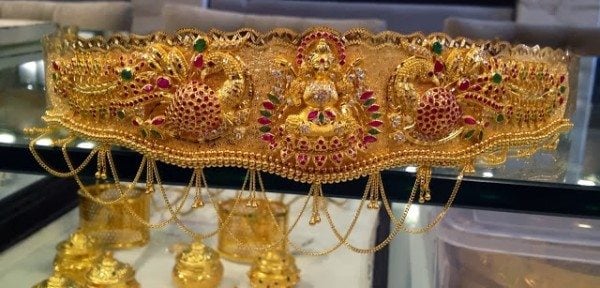 Antique Gold Vaddanam - Indian Jewellery Designs