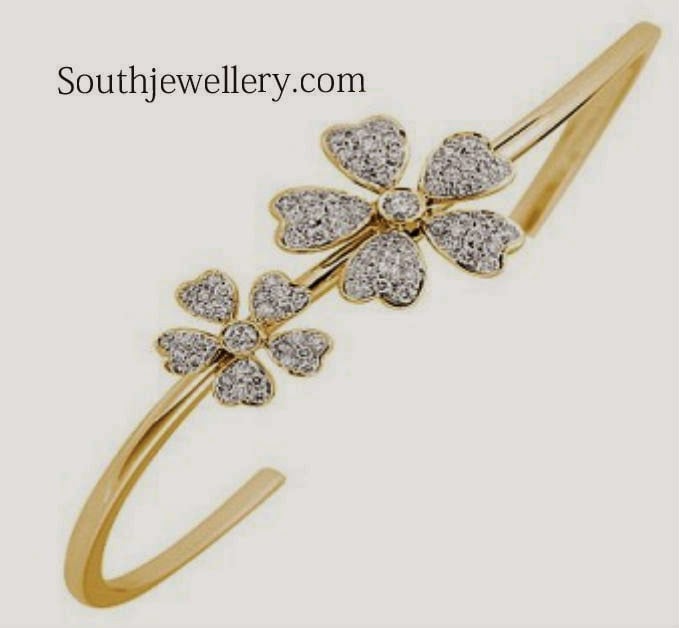 Sleek Diamond Bracelets - Indian Jewellery Designs