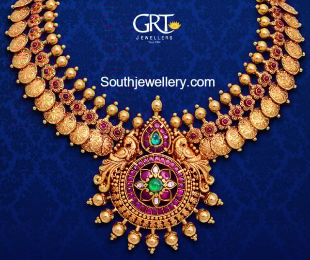 Traditional Kasu Necklace - Indian Jewellery Designs