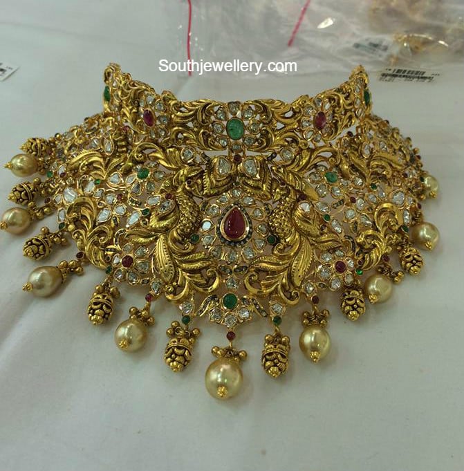 Peacock Nakshi Choker - Indian Jewellery Designs Peacock Nakshi Choker - Indian Jewellery Designs