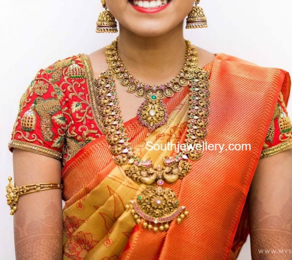 Bride in Antique Nakshi Jewellery - Indian Jewellery Designs