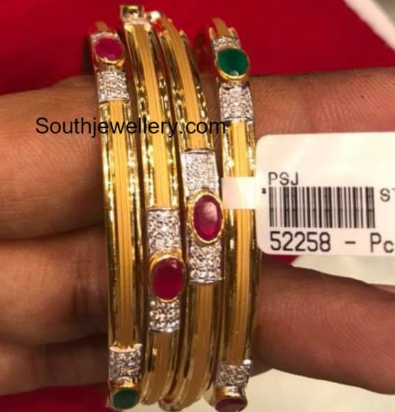 22 Carat Gold Bangles Models - Indian Jewellery Designs