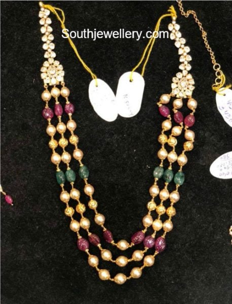 South Sea Pearl Mala - Indian Jewellery Designs