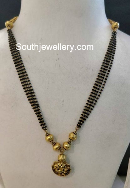 Multistring Nallapusalu Chain - Indian Jewellery Designs