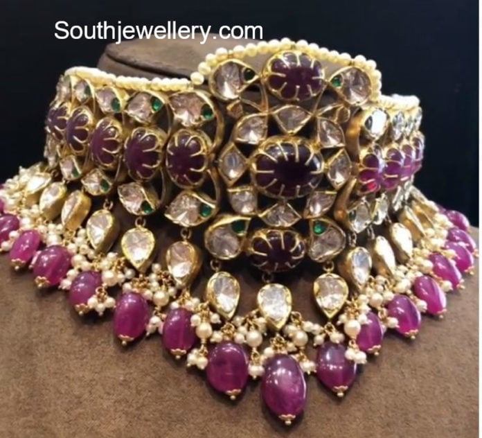 Latest Indian Chokers , Gold Choker Designs , Choker Necklaces