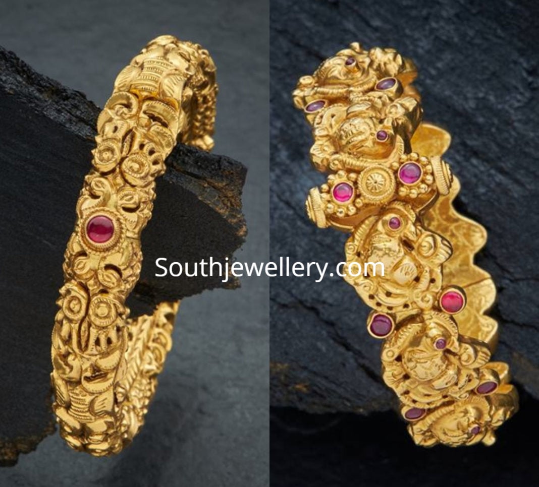 Antique Gold Kadas Collection by Navrathan Jewellers - Indian Jewellery ...