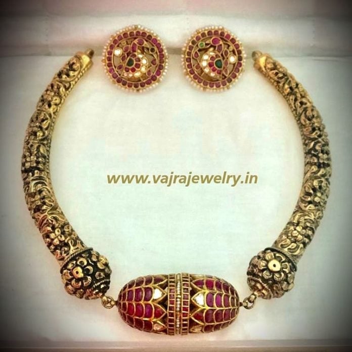 30 Beautiful Gold Kanti Necklace Designs! - Indian Jewellery Designs