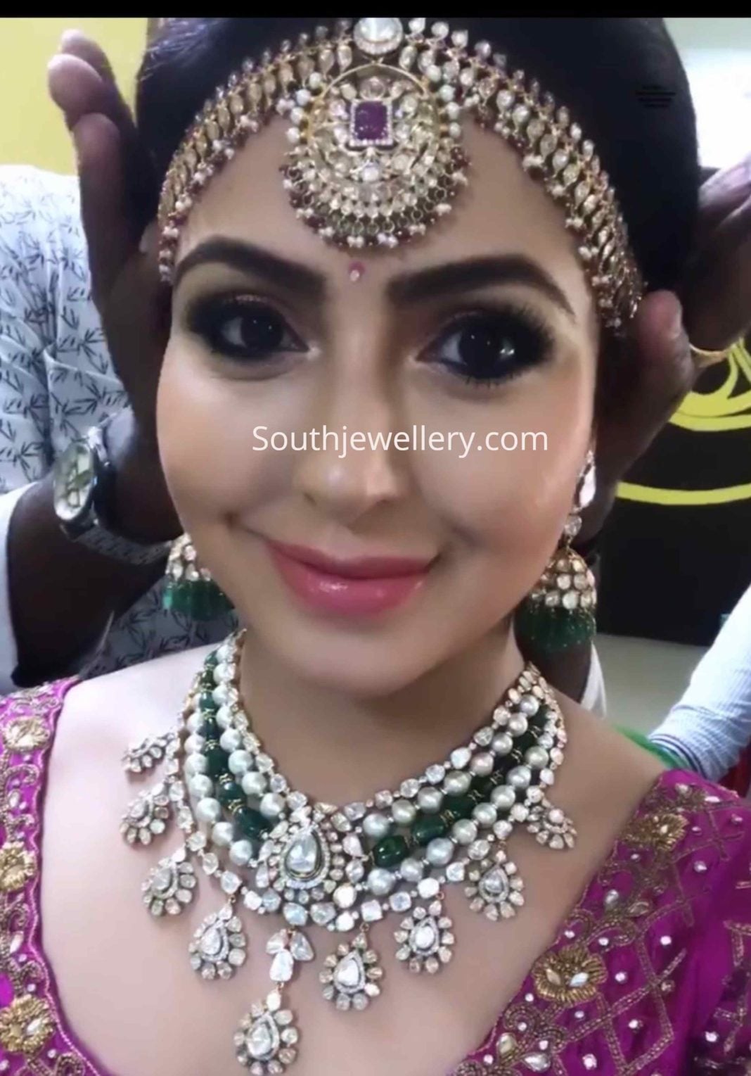 Nandini Rai in polki jewellery - Indian Jewellery Designs