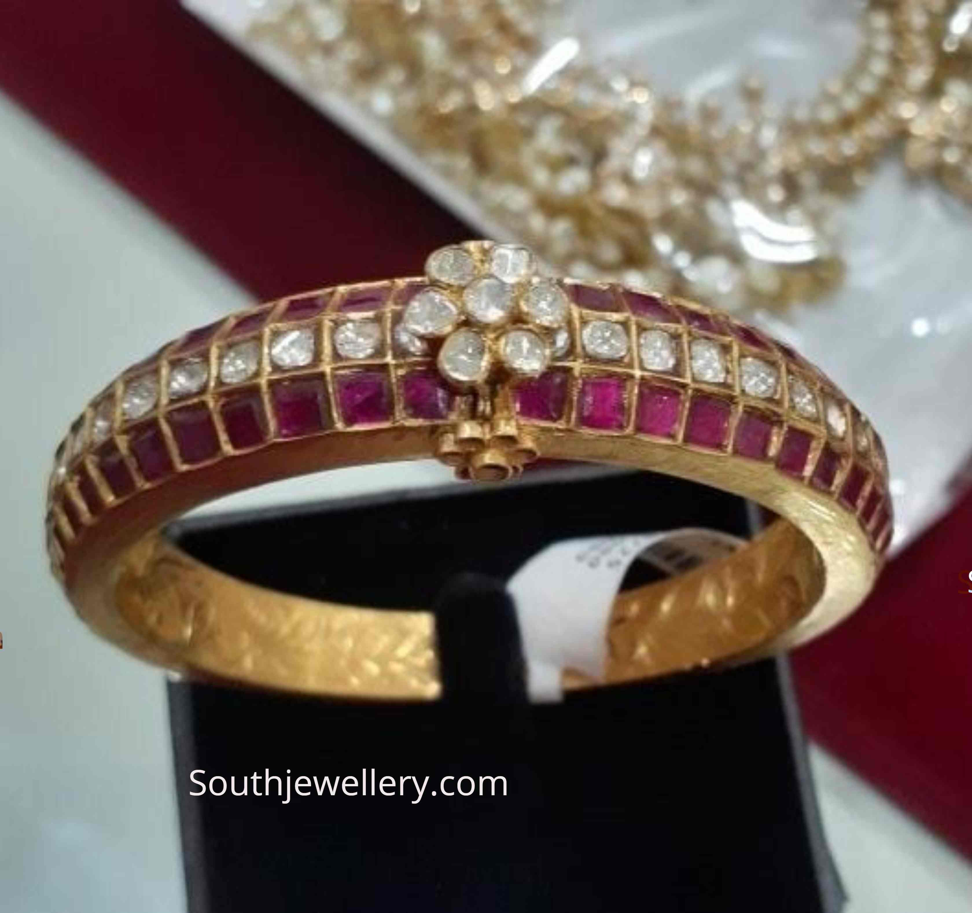 Kundan polki kada - Indian Jewellery Designs