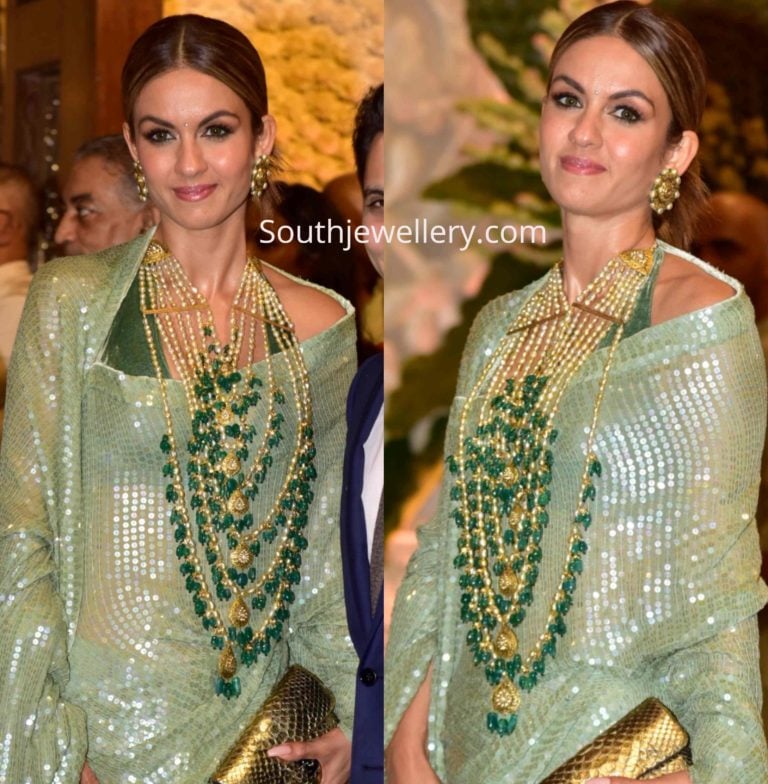 Natasha Poonawalla in a satlada haar - Indian Jewellery Designs