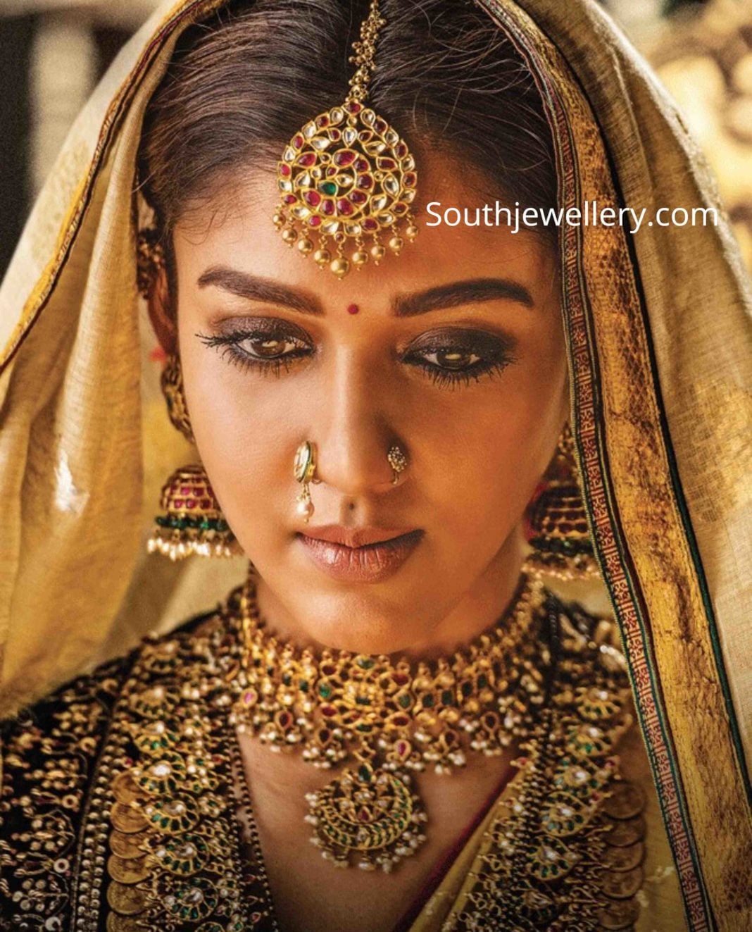 Nayanthara jewellery in Sye Raa Narasimha Reddy - Indian Jewellery Designs