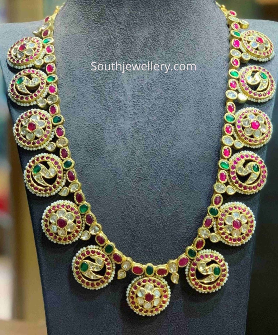 Antique gold kundan bottu mala - Indian Jewellery Designs