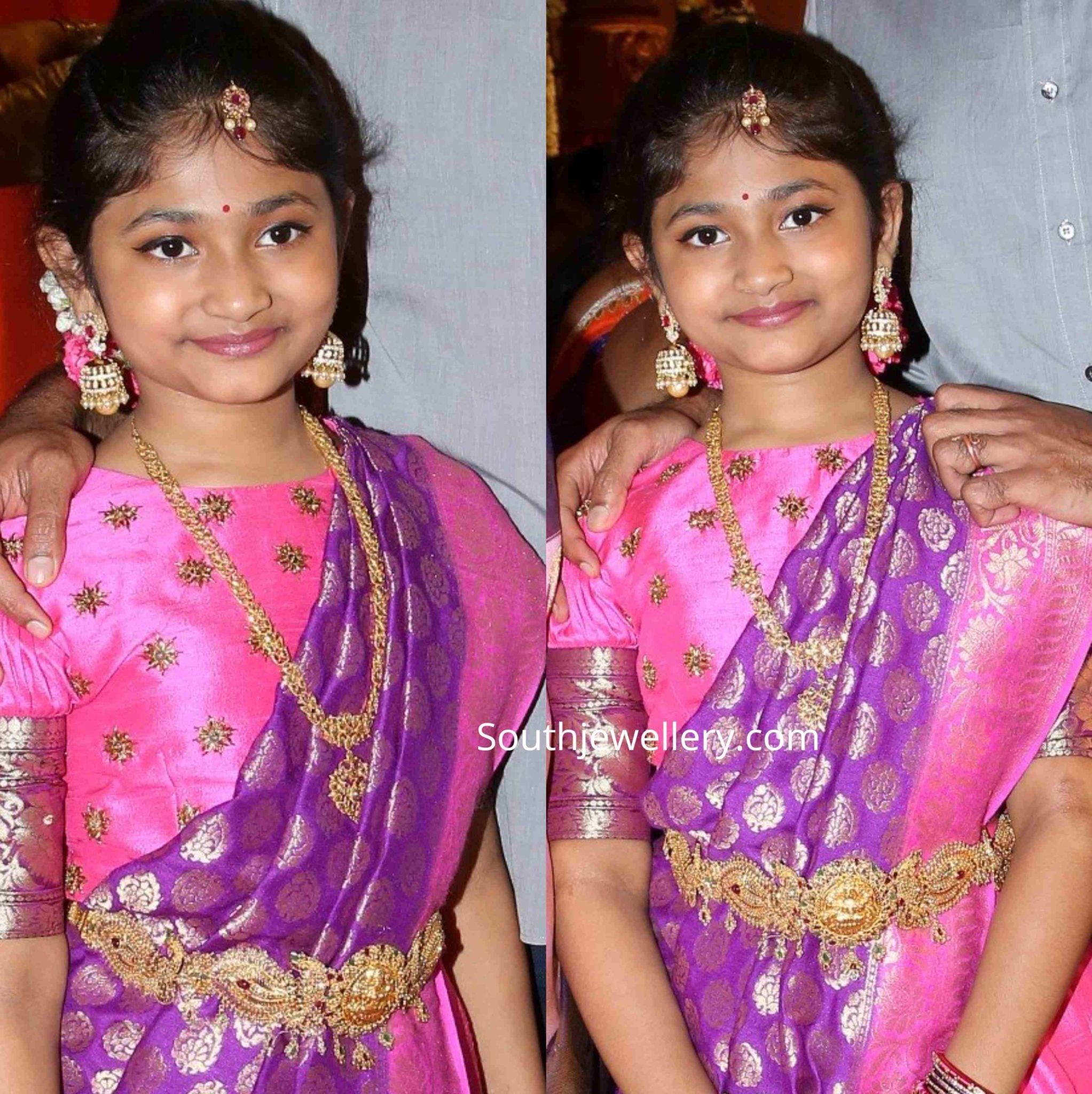 Aadya Paidipally in traditional gold jewellery - Indian Jewellery Designs