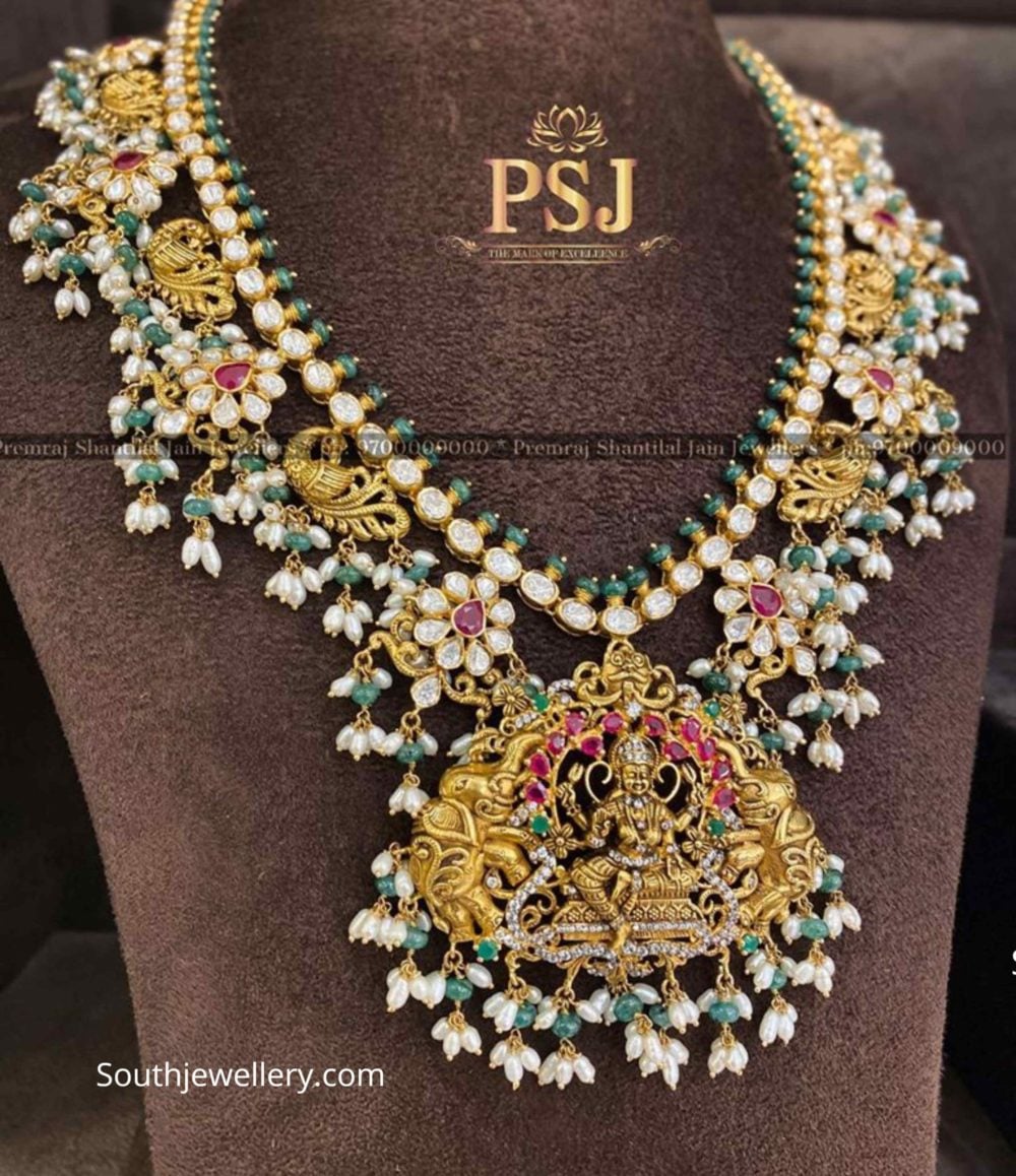 Antique nakshi guttapusalu necklace - Indian Jewellery Designs