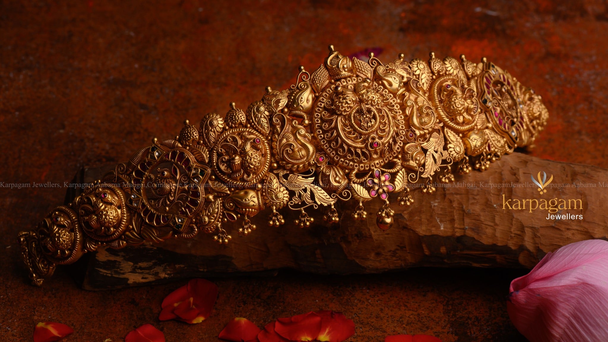 Antique gold vaddanam - Indian Jewellery Designs