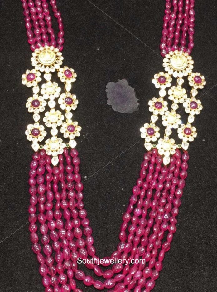 Ruby Necklace latest jewelry designs - Page 5 of 60 - Indian Jewellery ...