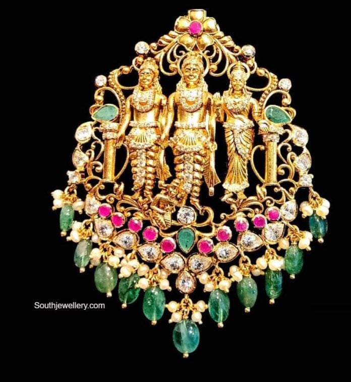 Ram Parivar pendant - Indian Jewellery Designs