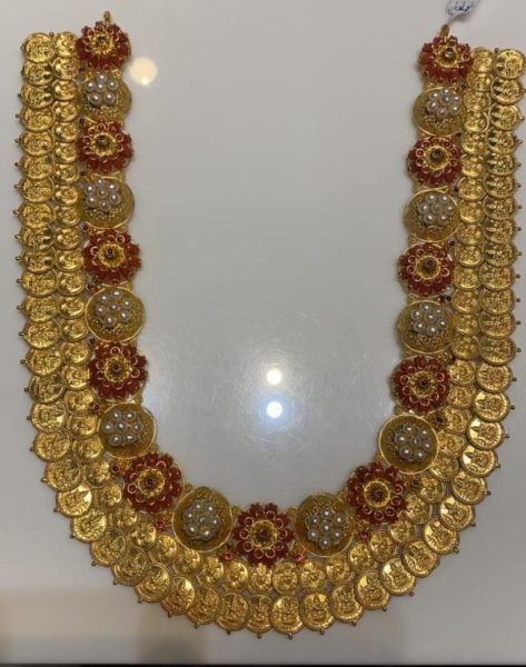 108 Grams Lakshmi kasu haram - Indian Jewellery Designs