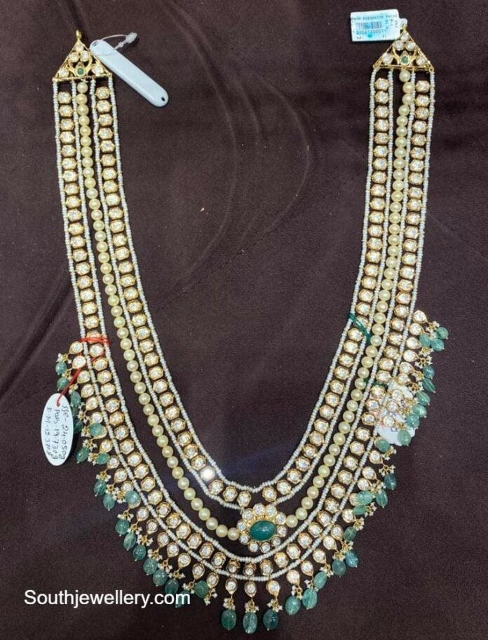 Layered polki haram - Indian Jewellery Designs