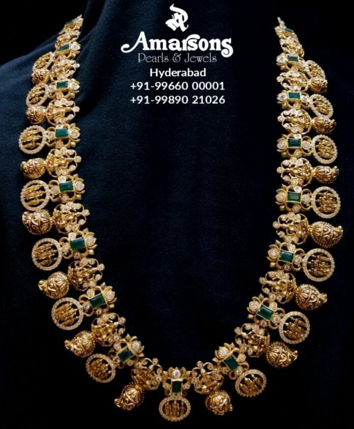 Uncut diamond Ram Parivar kasu haram - Indian Jewellery Designs