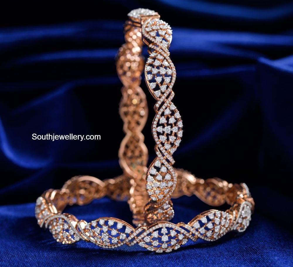 Diamond Bangles latest jewelry designs - Page 2 of 23 - Indian ...