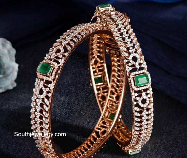 Diamond Bangles latest jewelry designs - Indian Jewellery Designs