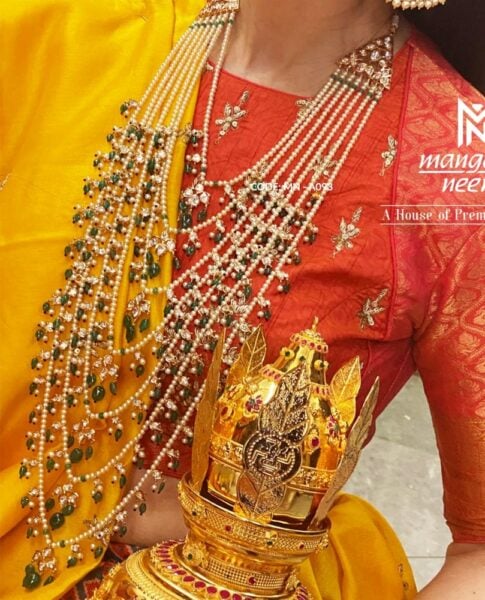 Satlada long necklace - Indian Jewellery Designs