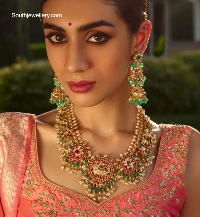 Antique gold kundan guttapusalu necklace - Indian Jewellery Designs