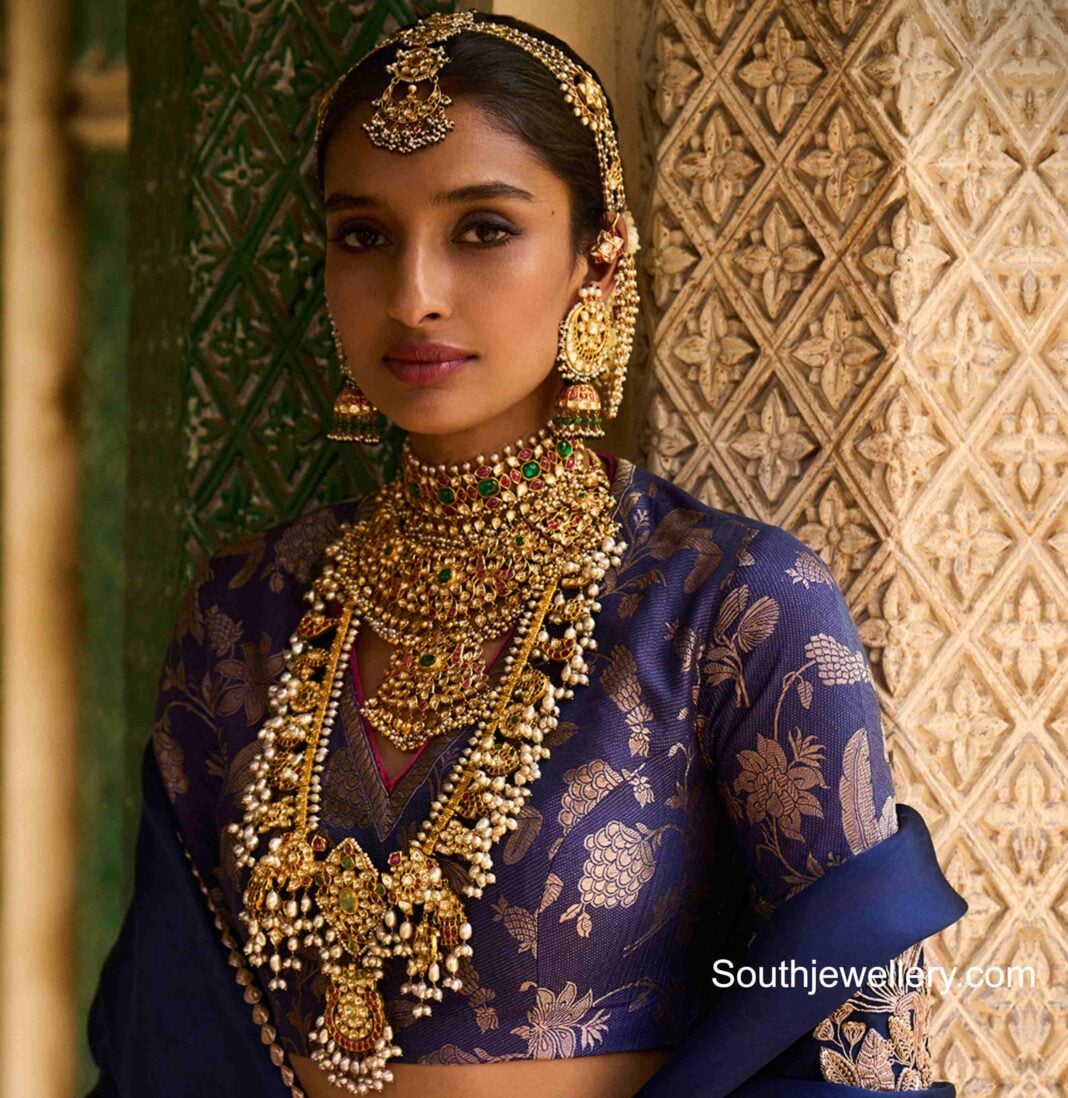 Bridal polki jewellery set - Indian Jewellery Designs