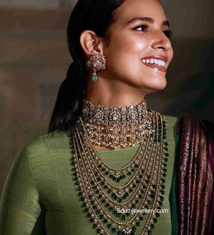 Bridal polki jewellery set - Indian Jewellery Designs