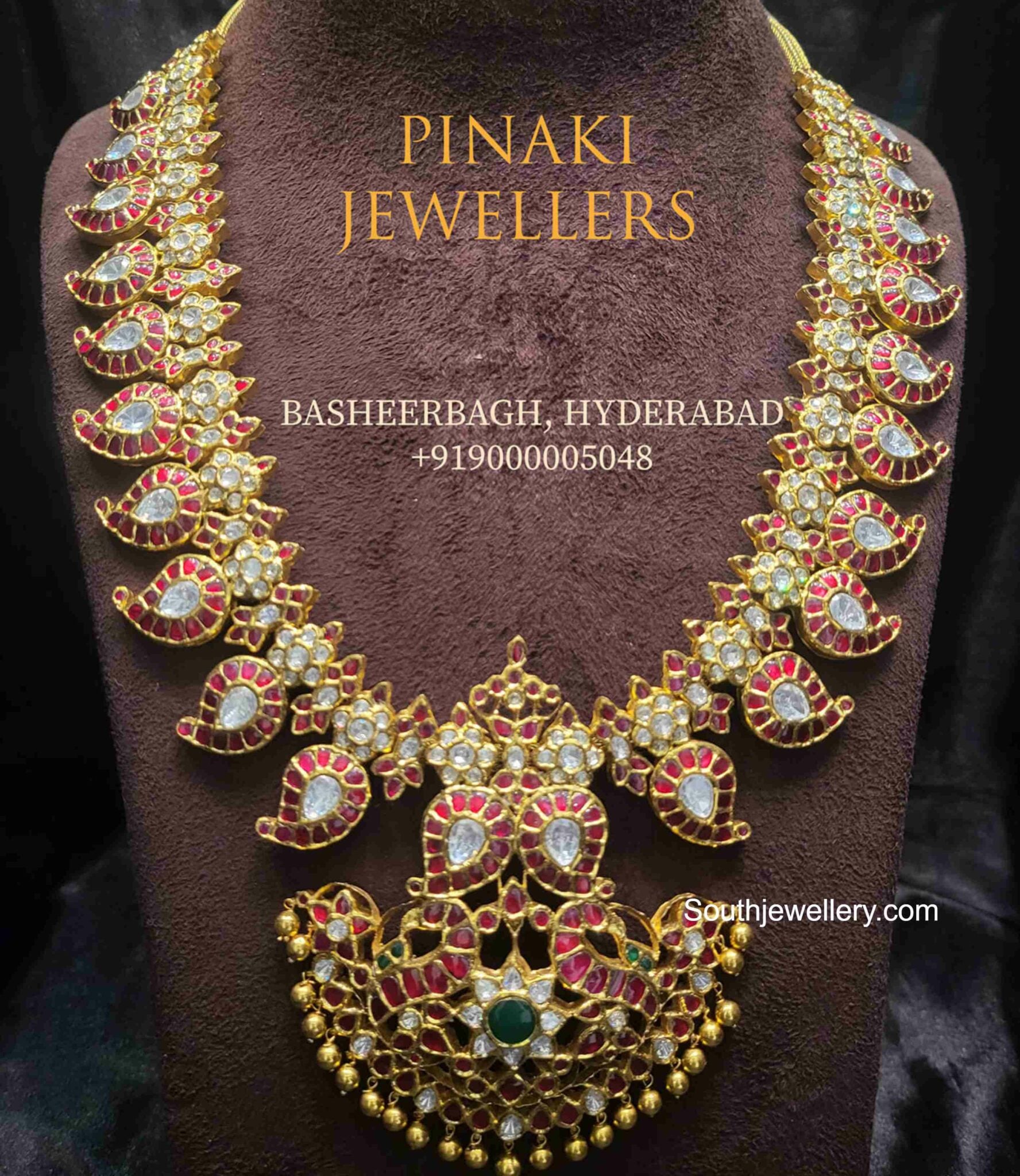 Antique gold kundan mango mala - Indian Jewellery Designs