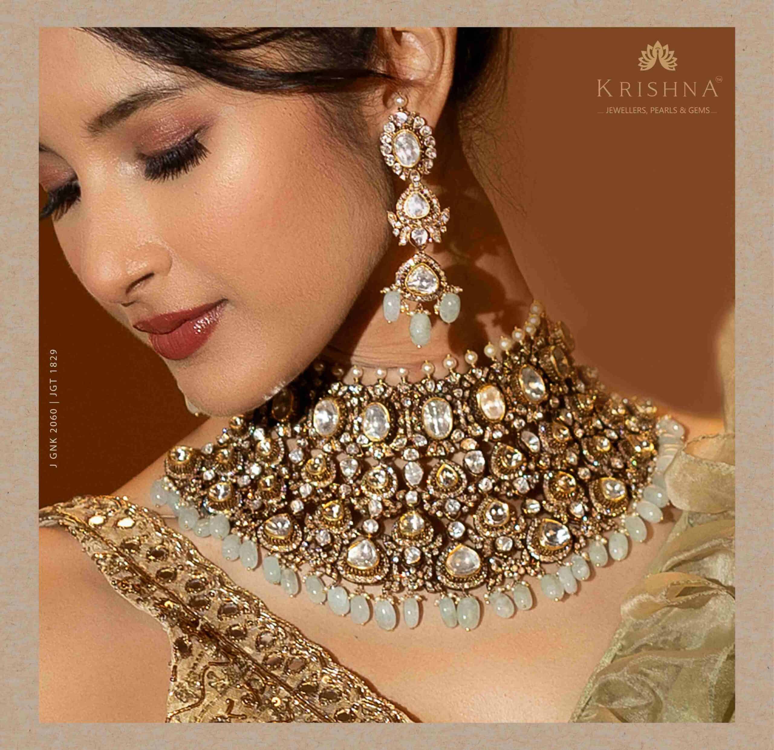 Bridal polki choker set - Indian Jewellery Designs