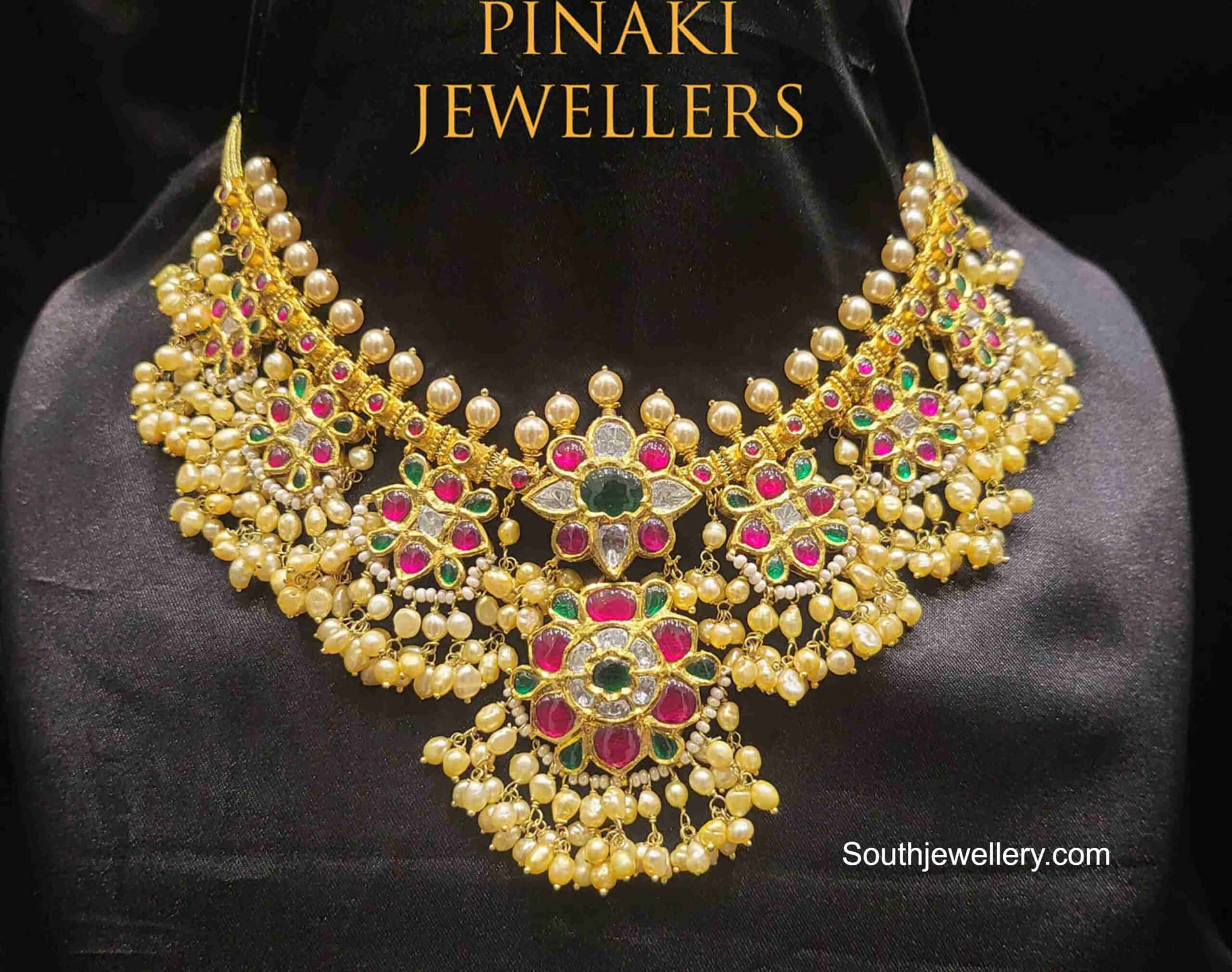 Kundan guttapusalu necklace - Indian Jewellery Designs